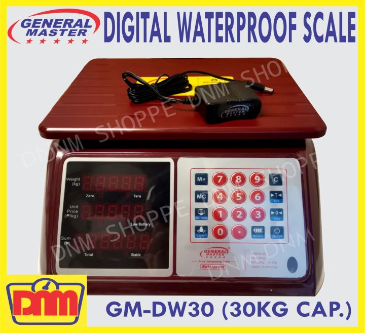 GENERAL MASTER DIGITAL WATERPROOF 30KG | Lazada PH