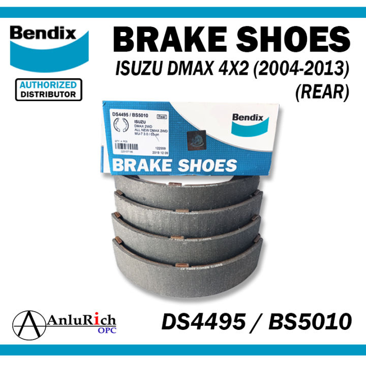 BENDIX BRAKE SHOE SET (REAR) for ISUZU DMAX 4X2 2.5 (2004-2013) DS4495 / BS5010 | Lazada PH