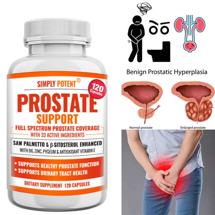 Men Prostate Formula with Saw Palmetto - 30/60/120 Capsule - Prostate ...