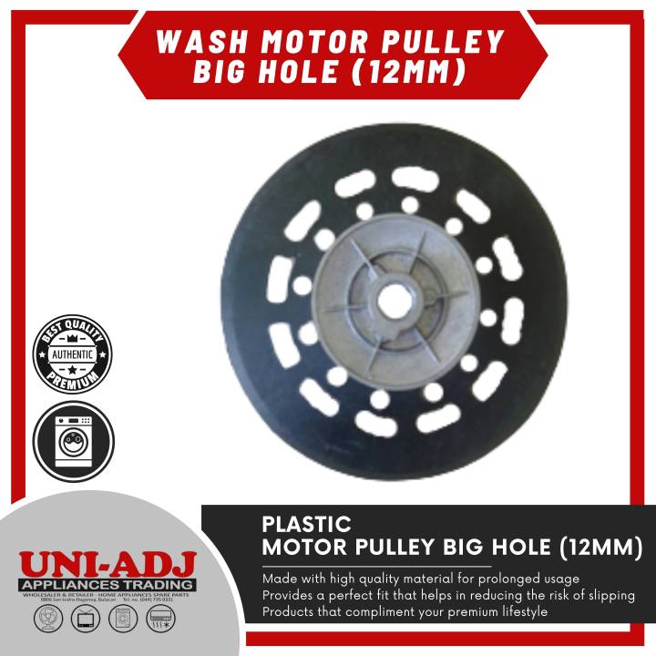 Wash Motor Pulley (10mm-Small Hole/12mm-Big Hole) for Washing Machine ...