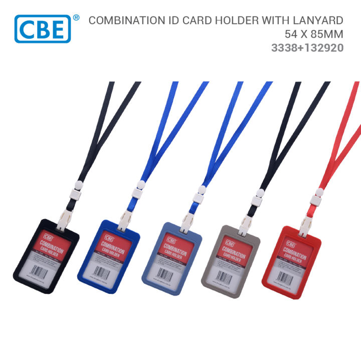 CBE 3338+132920 Combination ID Card Holder with Lanyard | Double Side ...