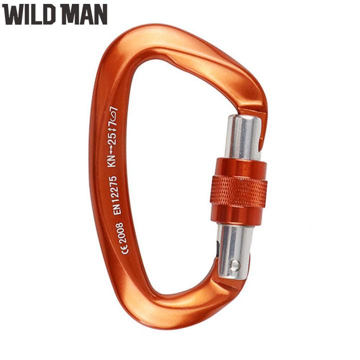(Ready) 25KN Climbing Buckle Security Safety Master Lock Outdoor Rock ...