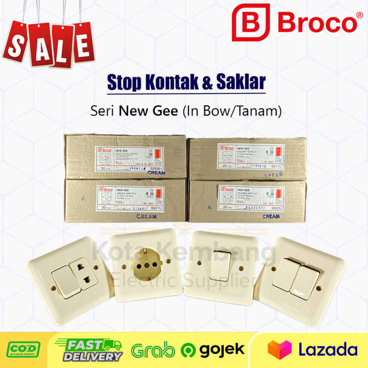 BROCO ORIGINAL Saklar Engkel / Saklar Seri / Stop Kontak / Saklar ...
