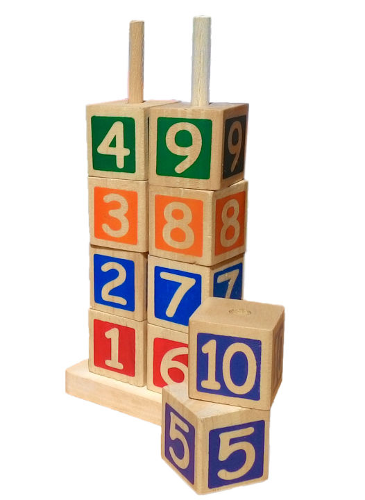 Indonesia Wooden Toys - Mainan Kayu Edukatif Menara Angka | Lazada ...