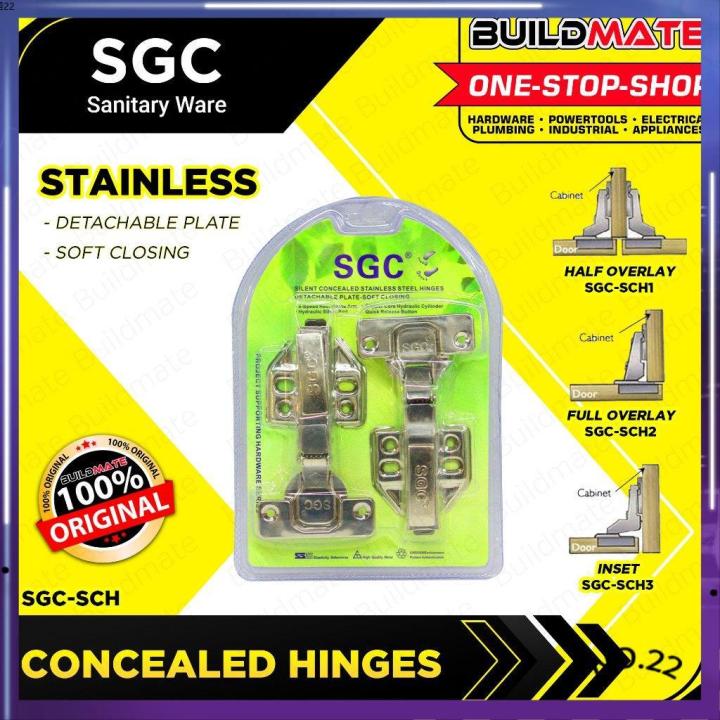 home ♦S.G.C. Stainless Steel Concealed Hinges Soft Close Full Overlay ...