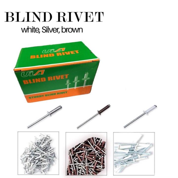 (Sold Per Box)ULA Blind Rivets Silver,Brown,White Color | Lazada PH