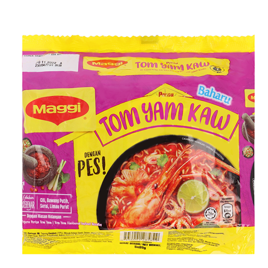 MAGGI Perisa Udang Pedas Utara Spicy Prawn Tomyam Kaw Dengan Pes 89G X5 ...