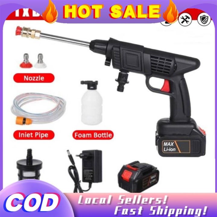 【COD/READY】 21V MAX Cordless Car Motor Wash High Pressure Washers ...