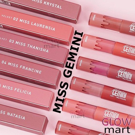 MADAME GIE Miss Gemini 2 in 1 Gloss & Velvet | Lazada Indonesia