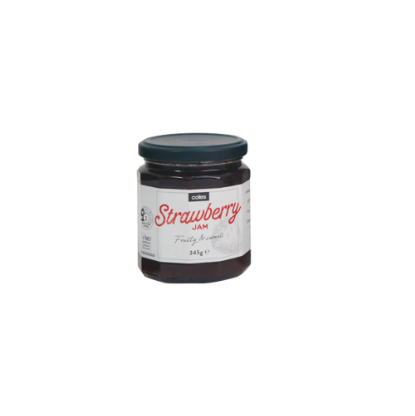 Coles Australia Strawberry/ Rasberry/ Cherry Jam 345g spread for bread ...