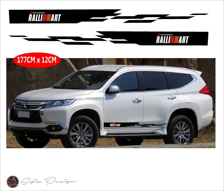 MITSUBISHI MONTERO RALLI ART BODY STICKER CUT OUT VINYL DECALS | Lazada PH