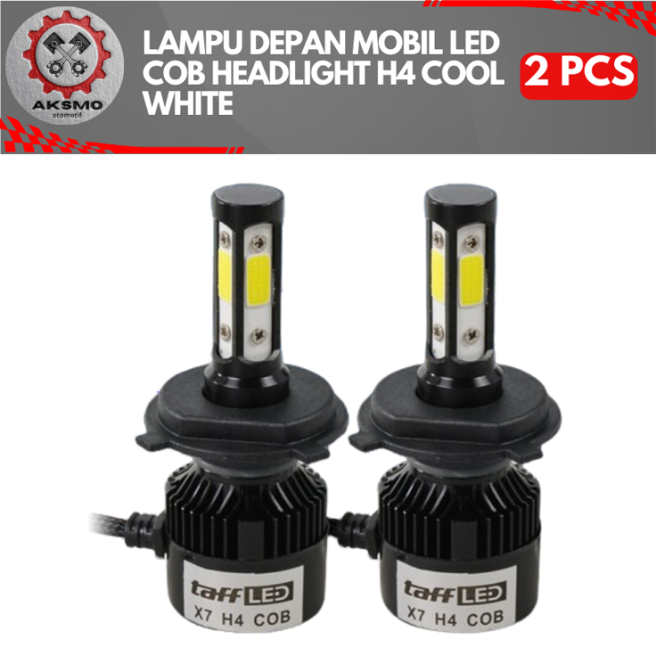 Lampu Depan Mobil LED COB Headlight H4 Cool White | Lazada Indonesia