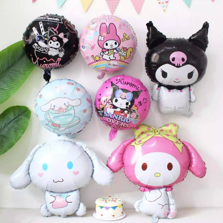 Sanrio Friends Foil Balloons Girls Birthday Party Decoration Kuromi