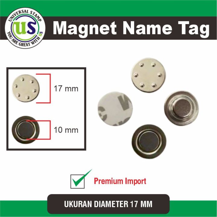 Magnet Pin / Magnet Name Tag D17 Premium | Lazada Indonesia