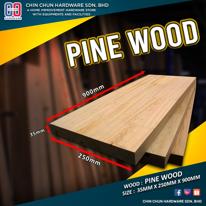 1pcs [NEW & PLAIN] PINE WOOD BOARD 35 x 250 x 600 | 750 | 900 | 1200MM ...