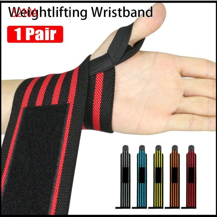 5210A 1 Pair ที่พยุงข้อมือ สายรัดข้อมือยกน้ำหนัก การยกน้ำหนัก การฝึกอบรมโรงยิม ผ้าพันข้อมือ ของ ...
