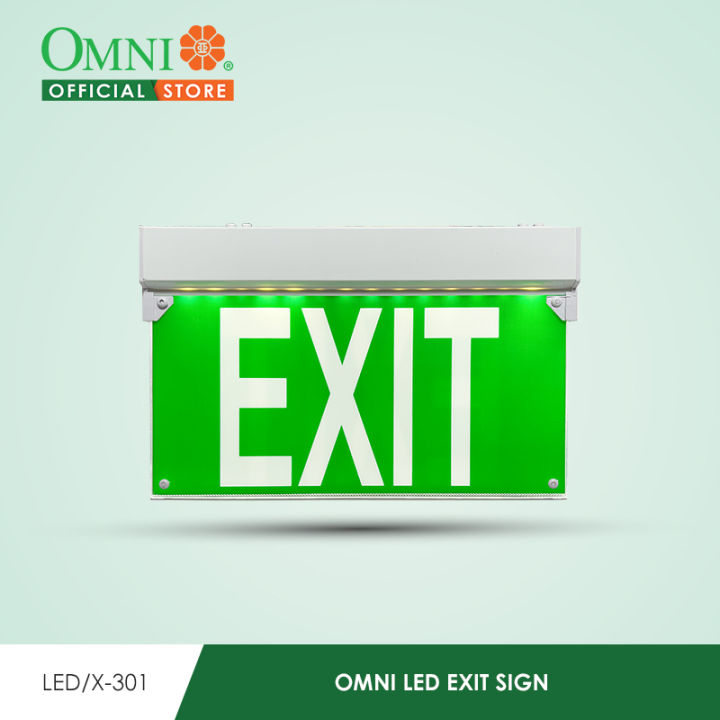 OMNI LED Exit Sign - LED/X-301 | Lazada PH