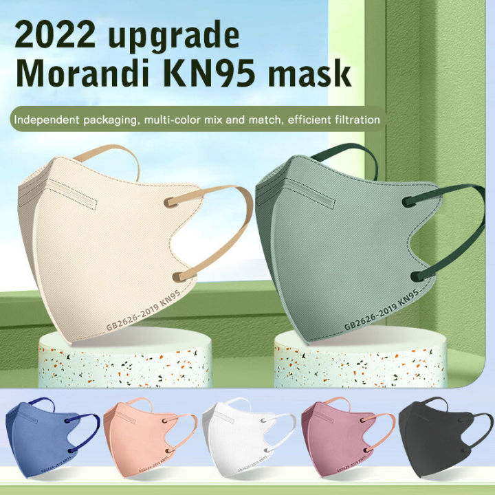 [Likelyhood] หน้ากาก KN95 30ชิ้น5D ผีเสื้อหน้ากากป้องกันตุ่นปากเป็ดหน้ากาก5D Morandi Earloop 3D ...