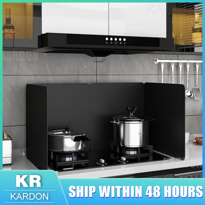 Stainless steel kitchen gas stove is used for cooking oil overflow ...