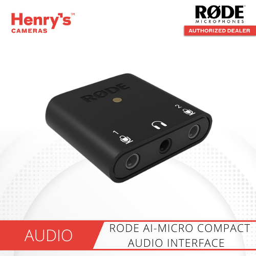 RODE AI-MICRO COMPACT AUDIO INTERFACE DUAL 3.5MM INPUT LIGHTNING IOS ...