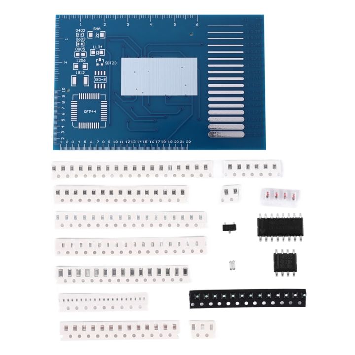 (OYBE) Rotating LED SMD NE555 Soldering Practice Board DIY Kit Fanny ...