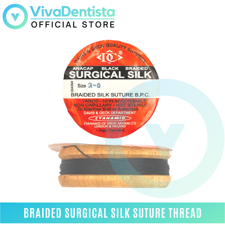 Surgical Suture Thread Silk Braided | VivaDentista | Lazada PH