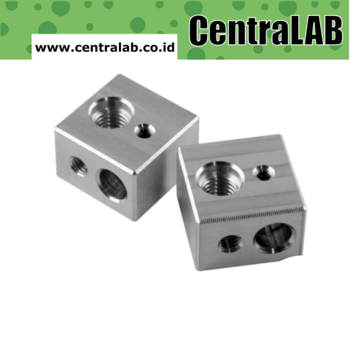 MK10 All Metal Hotend Heater Block M7 Alumunium heat Makerbot MKII ...