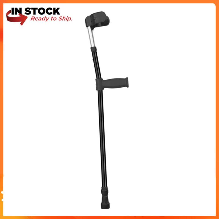 Ulight Forearm Crutches Universal Mobility Aid Walking Stick black ...