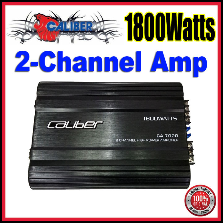🔥READY STOCK🔥 CALIBER 1800Watts 2CH Channel Car Power Amp Amplifier CA-7020 2Channel Suitable ...