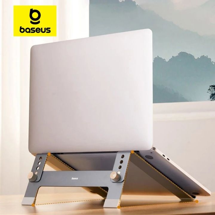 Baseus Laptop Stand Foldable Aluminum Alloy Portable Notebook Stand For ...