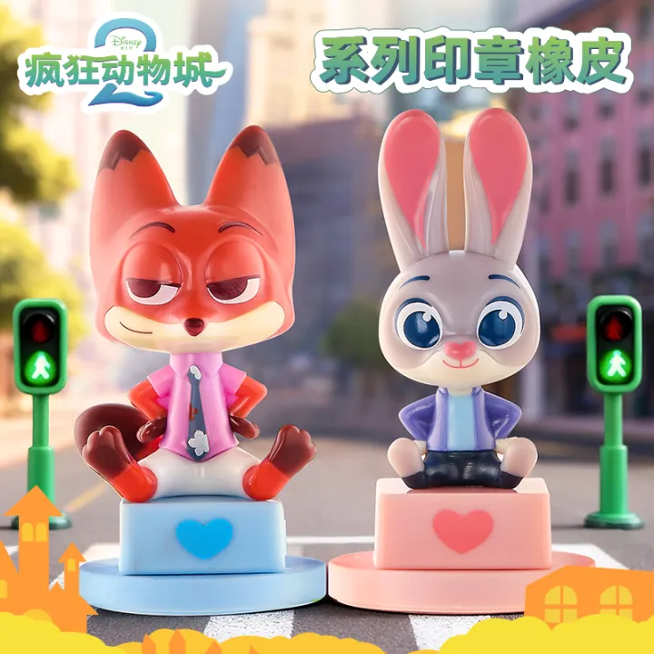 Zootopia series stamps, eraser, pencil, children's gift, Nick and Judy ...