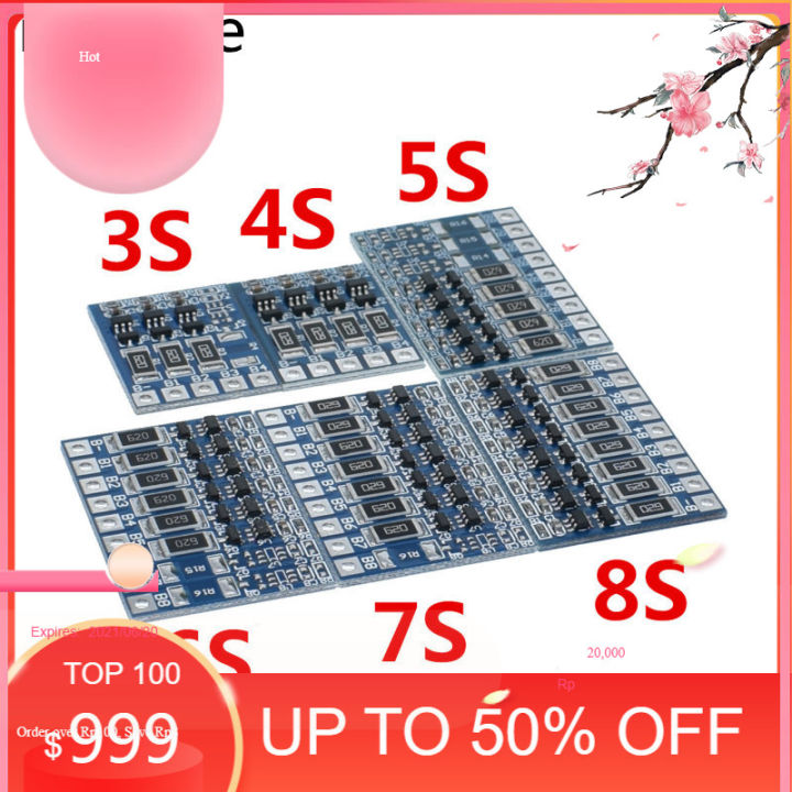 [ส่งด่วนในไทย]5 S 21 V 4 . 2 V บอร์ดการสมดุล 5S 21V 4.2V 68Ma 5s Li - Ion 18650 3s 4 S 5 S 7 S ...