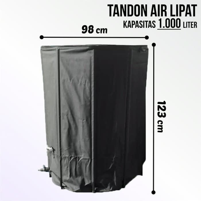 Tandon Air Tanki Air Lipat Praktis Kapasitas 1000 Liter | Lazada Indonesia