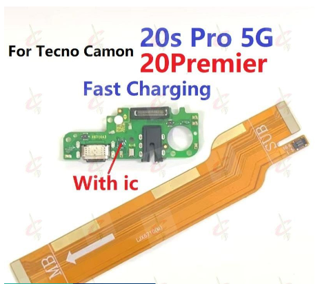 Fast Charging board flex for Tecno Camon 20s Pro 5G 20 Premier Main ...