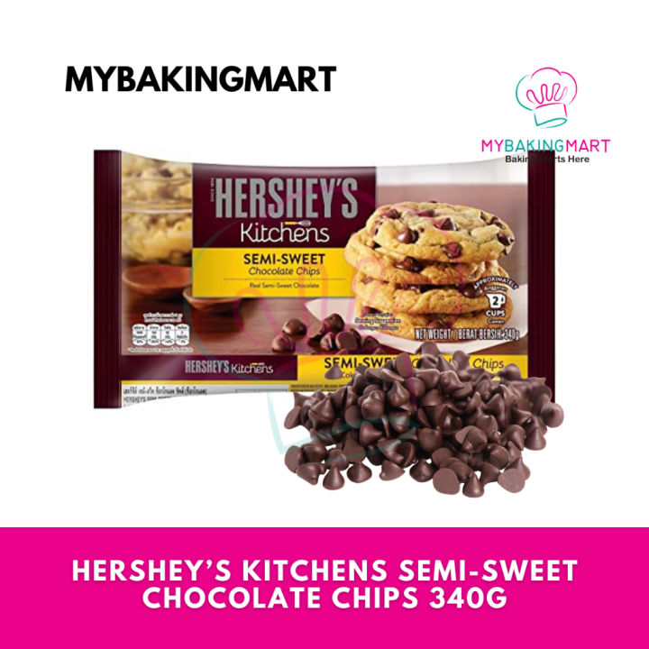 Hershey's Chips Semi Sweet Chocolate 340g - baking chips / coklat chips | Lazada