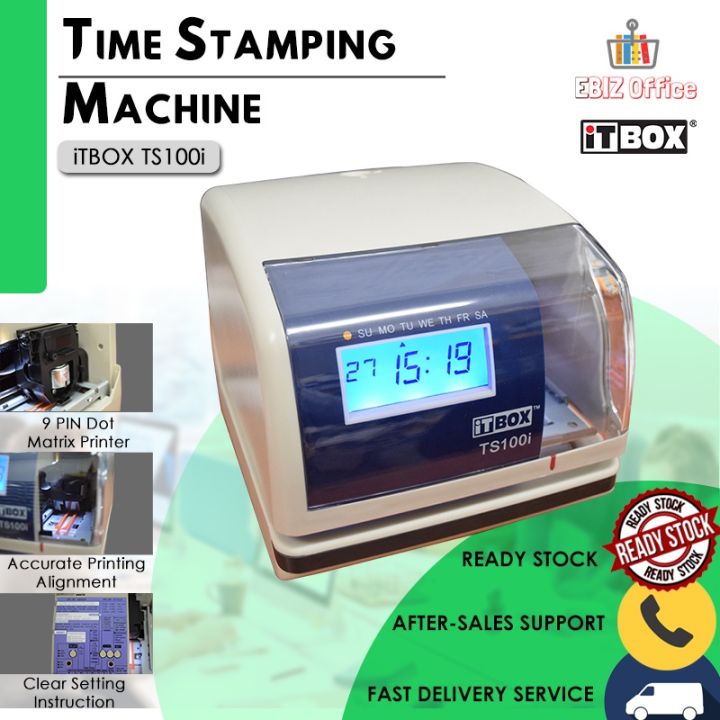 It ts100i time stamping machine | time & date stamp machine | stamping machine | time printer ...