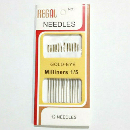 Jarum jahit isi 12pc Regal Gold Eye Miliners | Lazada Indonesia