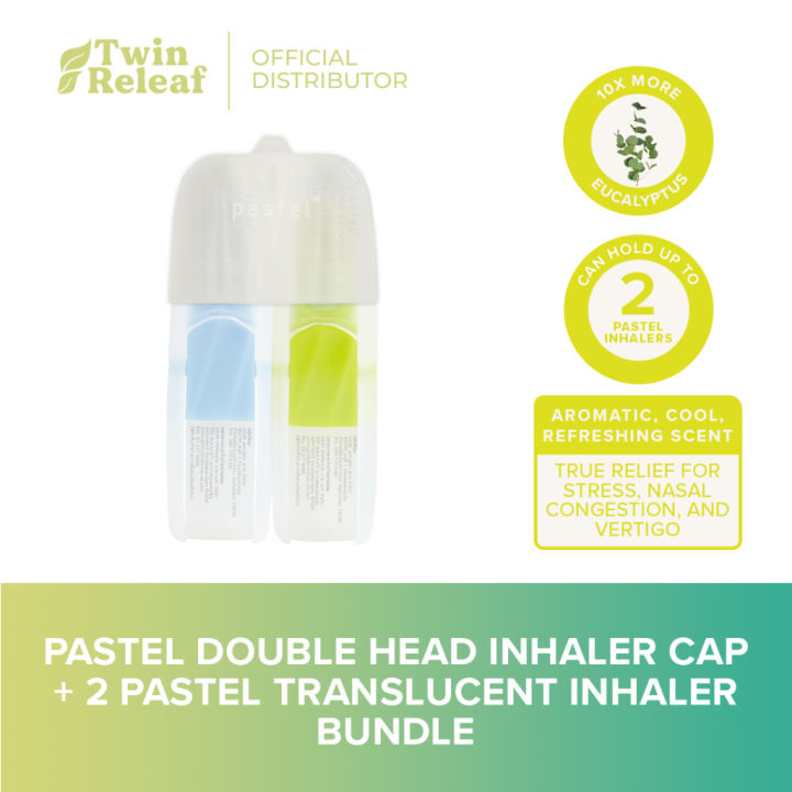 Pastel Translucent Inhaler (x2) and Double Inhaler Cap | Lazada PH