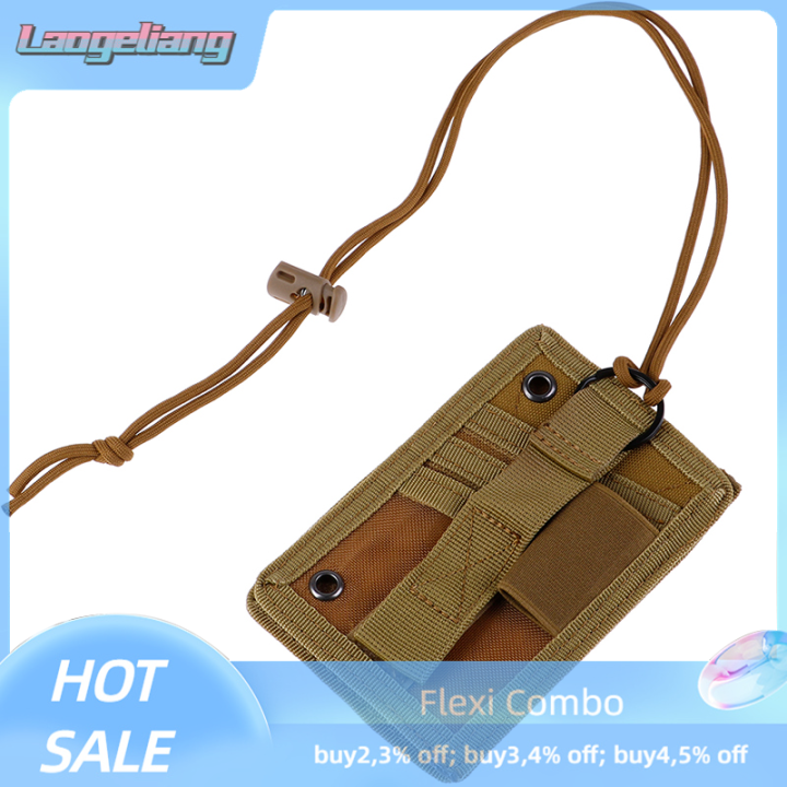 Laogeliang Tactical ID Card Case Patch Neck lanyard และผู้ถือบัตร ID ...