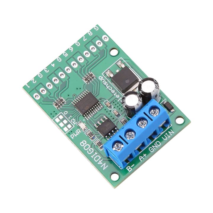 8Ch Input/Output Digital Switch TTL LvTTL CMOS RS485 IO Control Module Modbus Rtu Board for PLC ...
