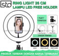Ring Light LED 26 CM - Lampu Make Up Vlog Tik Tok Ringlight 26cm ...