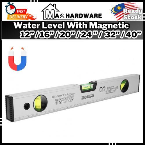 MAGNETIC PROFESSIONAL ALUMINIUM SPIRIT LEVEL RULER MEASURING | Lazada