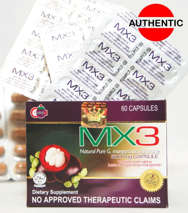 MX3 Mangosteen Xanthone 500mg 1 Capsule/ Exp Nov. 2027 | Lazada PH