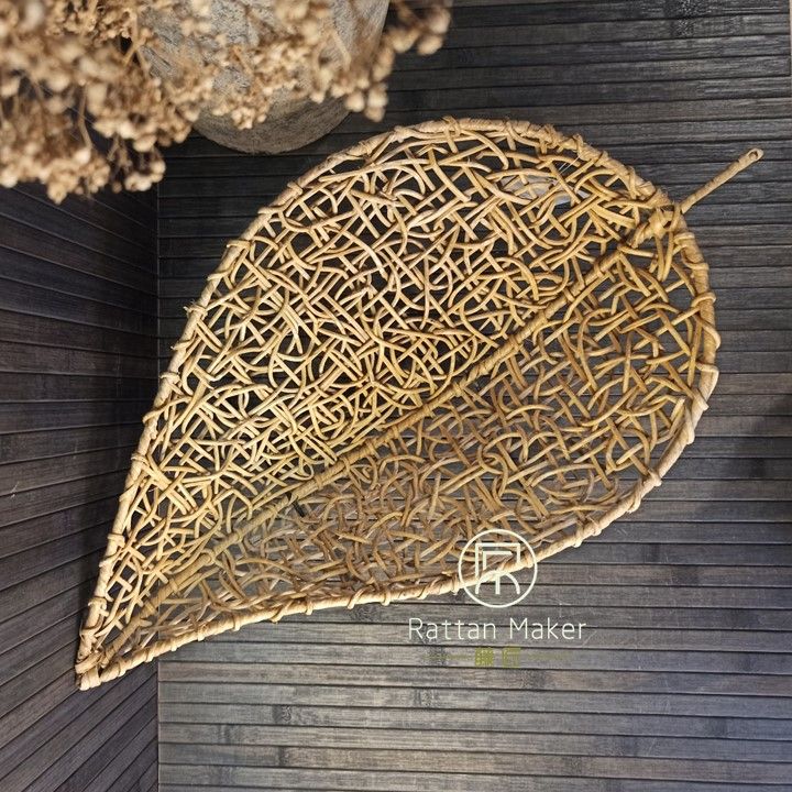 Rattan Weaved Leave Tray Food Tray with Leg Handcraft Handmade From ...