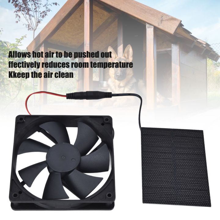 [RICH VAVA] 3W Solar Panel Fan Professional Solar Powered Exhaust Fan ...