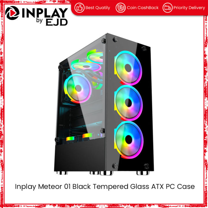 Inplay Meteor 01 | Tempered Glass ATX PC Case | Inplay by EJD | Lazada PH