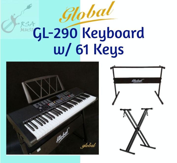 Original Global GL-290 61 Keys Electronic Keyboard | Lazada PH