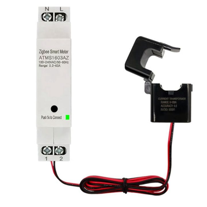 Smart Energy Meter With Clamp Current Transformer Tuya Smart ZigBee ...