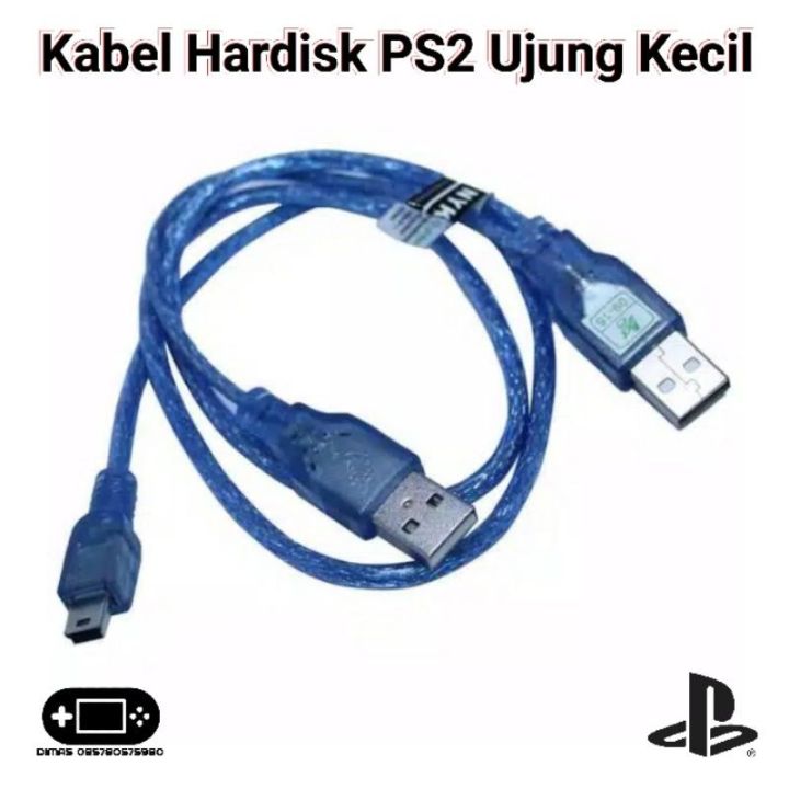 Kabel Hardisk PS2 Ujung Kecil USB Harddisk PS Playstation 2 PS3 Laptop ...