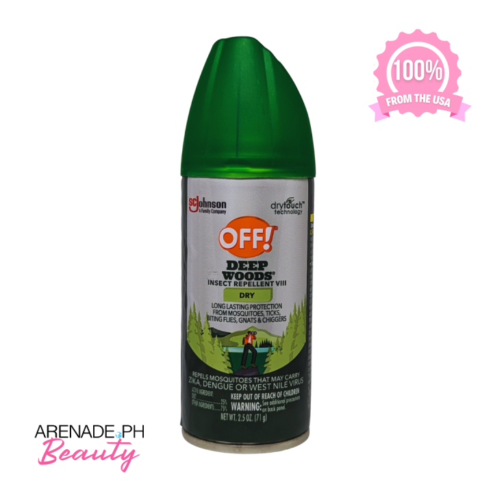 OFF! Deep Woods Insect Repellent Aerosol, Dry, Bug Spray with Long ...